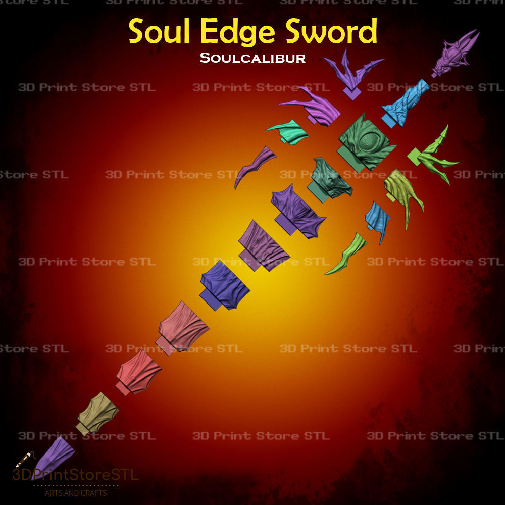 Soul Edge Cosplay Soul Calibur - STL File 3D model 3D printable | CGTrader