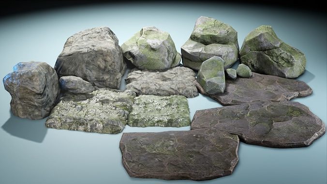 3D model stone mountain VR / AR / low-poly | CGTrader