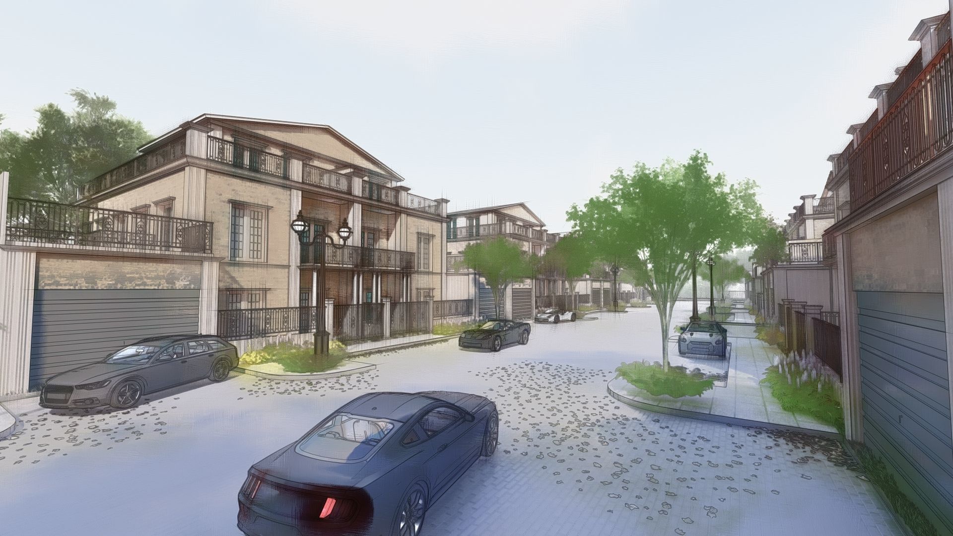 Villa compound Lumion with SketchUp 3D model | CGTrader