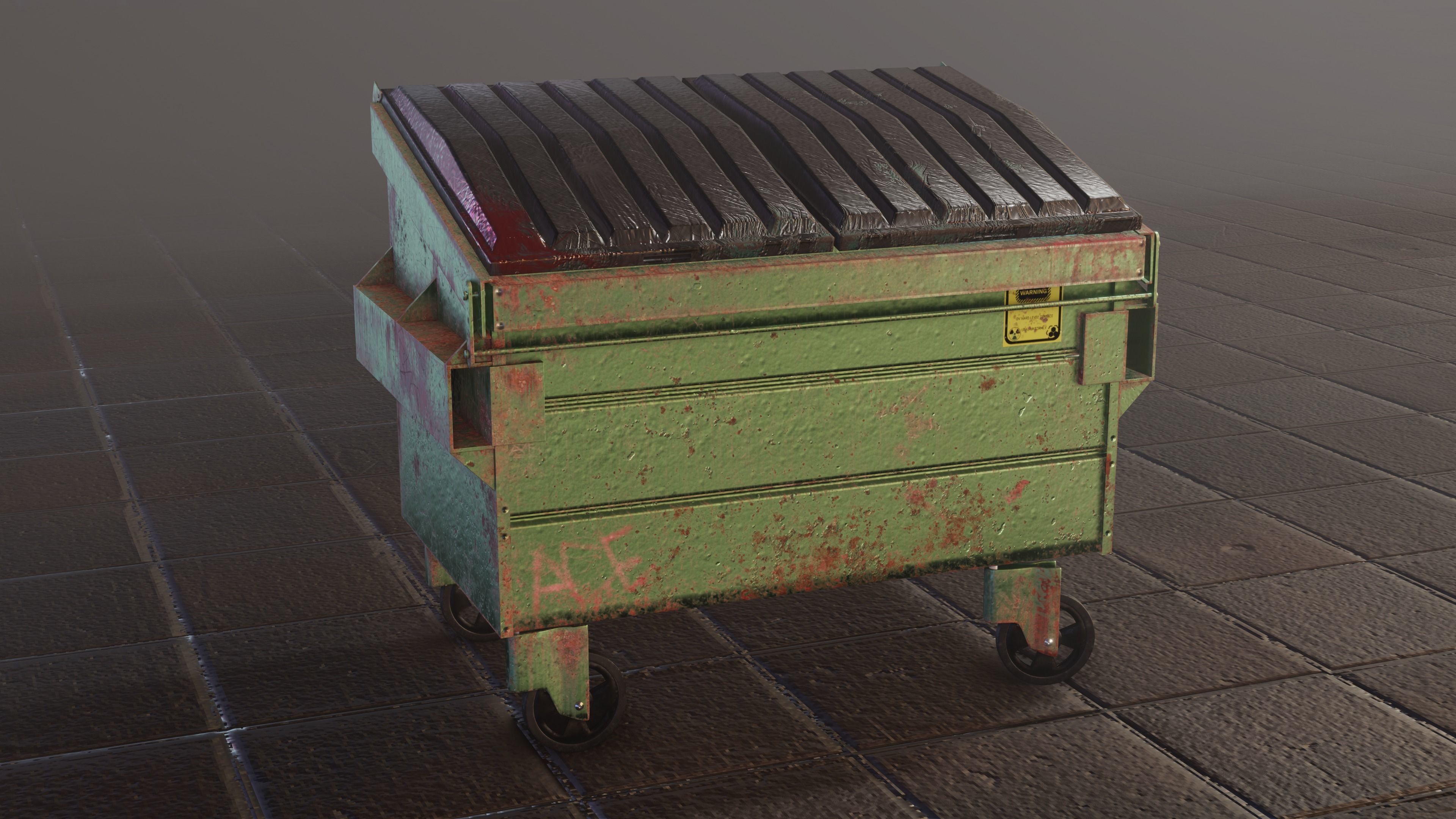 Aged Dumpster 3D model free 3D model | CGTrader