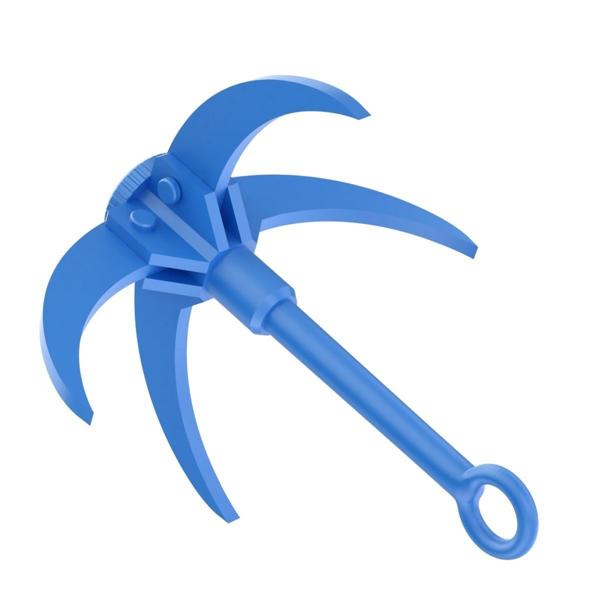 Printable Grappling Hook 3D model 3D printable | CGTrader