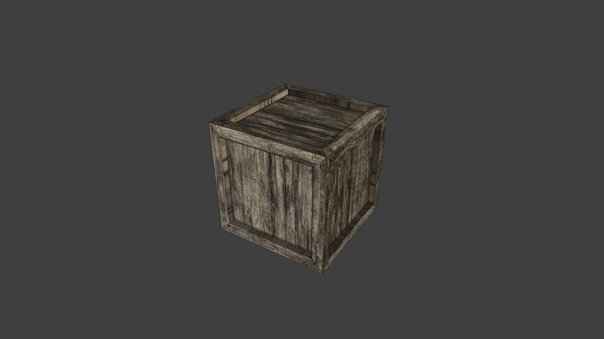 wood crate simple low poly 1x1m free VR / AR / low-poly 3D model | CGTrader