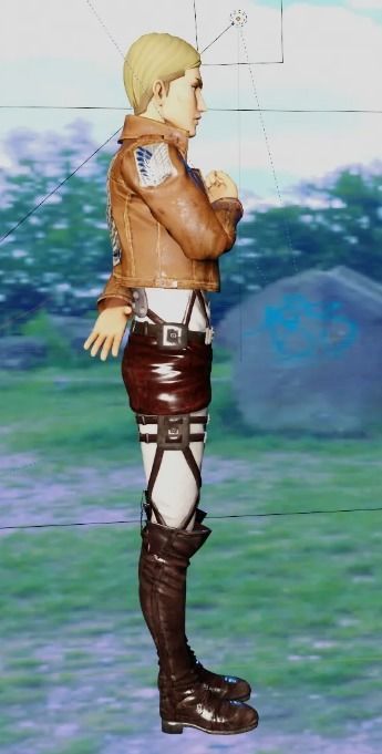 Erwin Smith SNK Attack on Titan shingeki no kyojin 3D model rigged ...