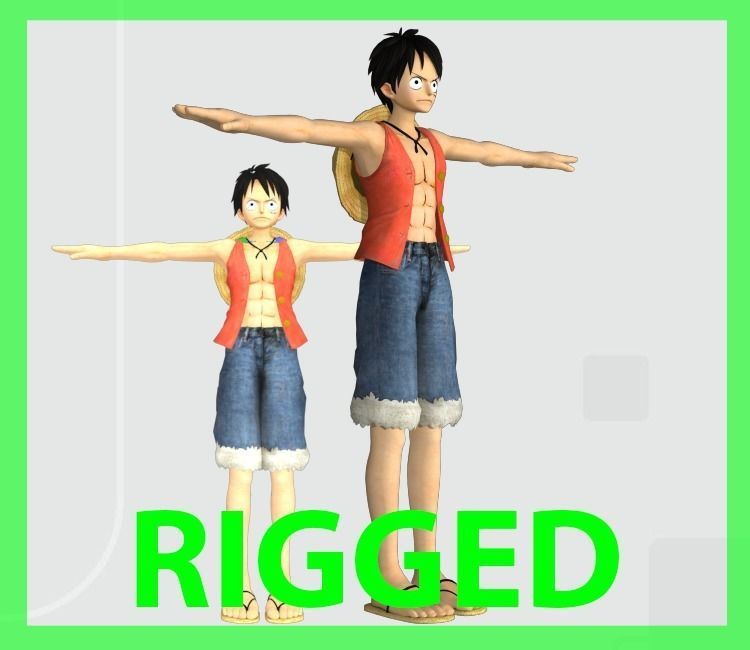 3D model One Piece Pirate Warriors - Monkey D Luffy VR / AR / low-poly ...