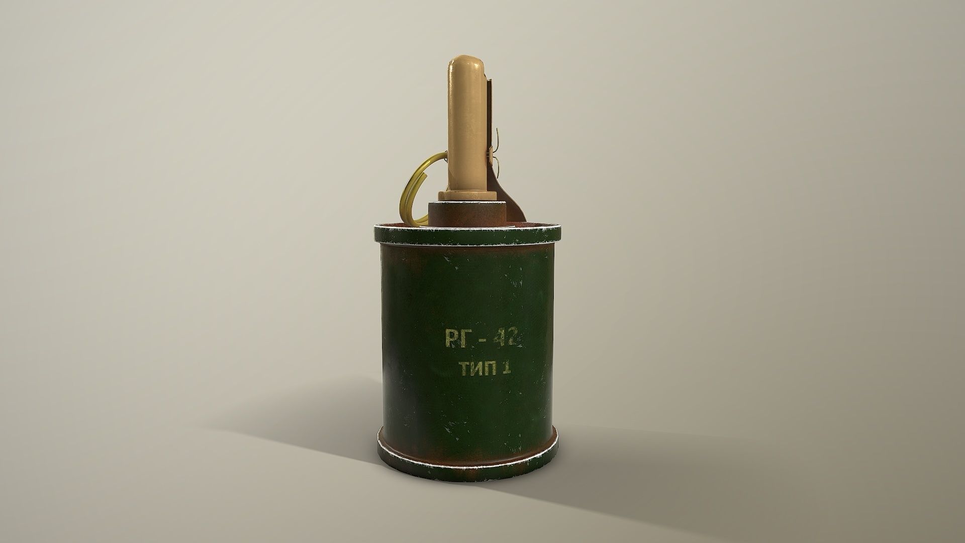 RG42 Grenade 3D model 3D model | CGTrader