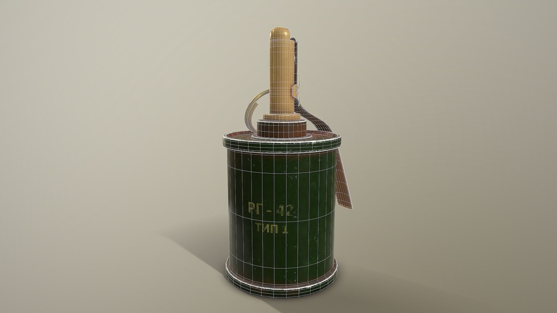 RG42 Grenade 3D model 3D model | CGTrader