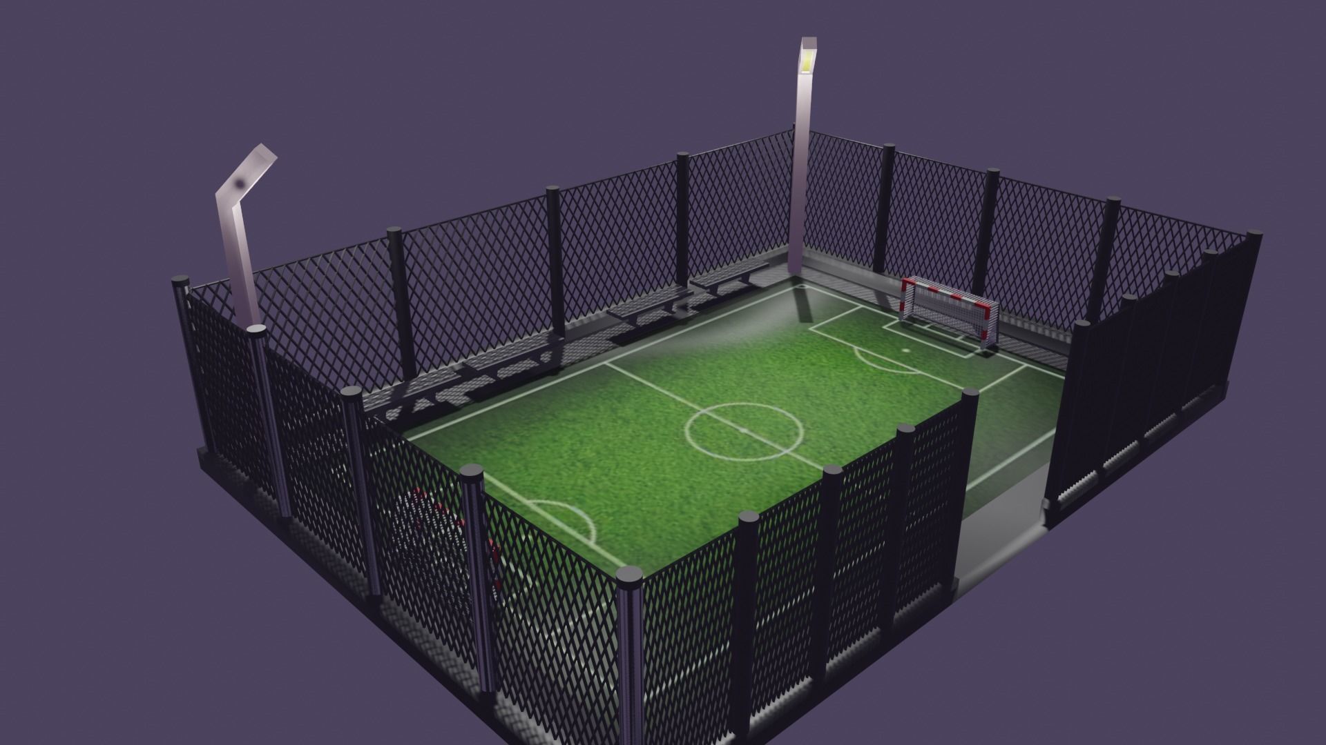 MINI NFOOTBALL STADIUM 3D model | CGTrader
