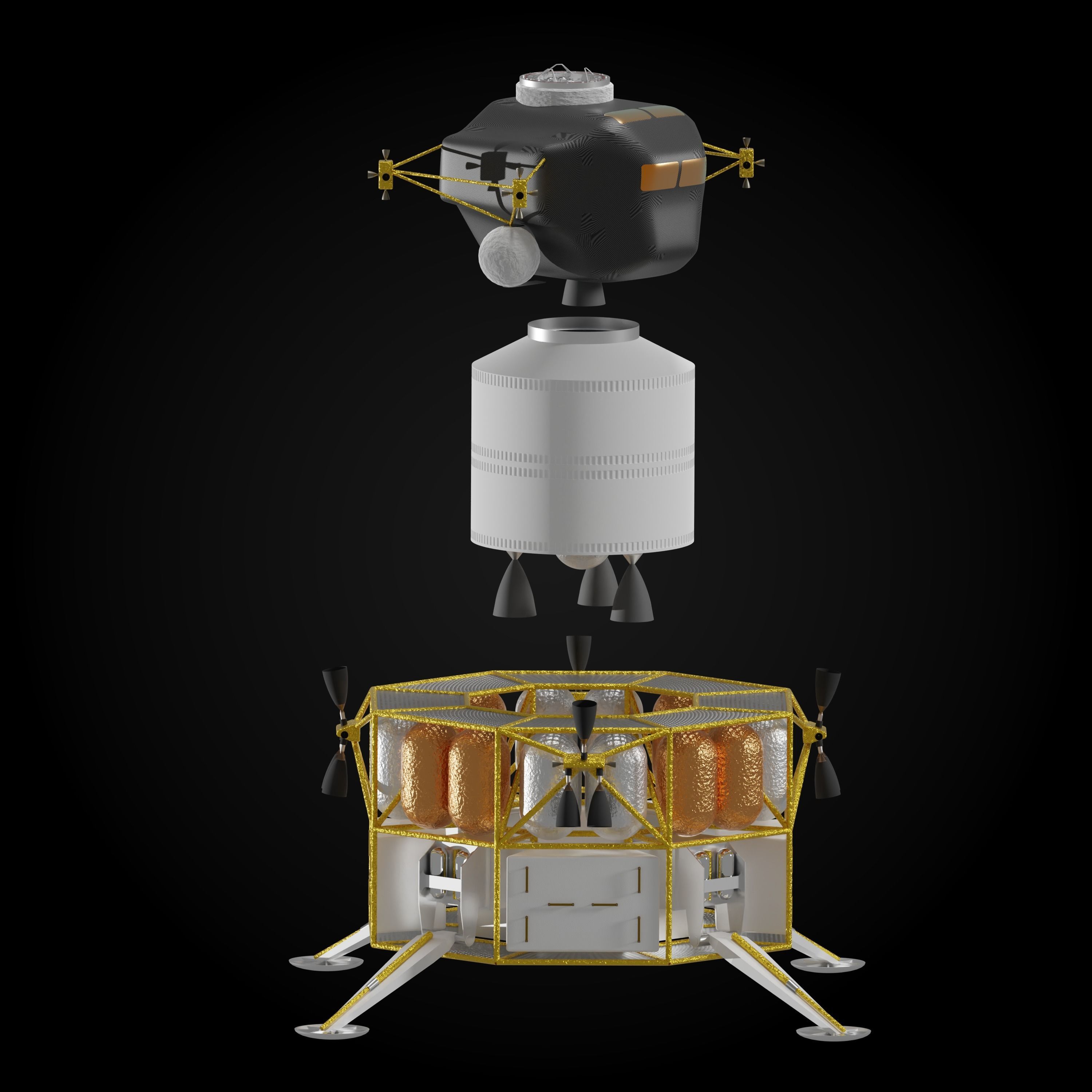 Boeing 2014 Mars Lander 3D model | CGTrader