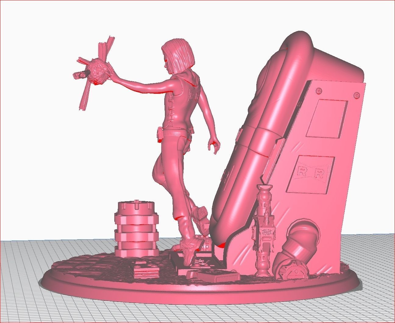 Android 17 Korean version of fan art 3D print model free 3D model 3D ...