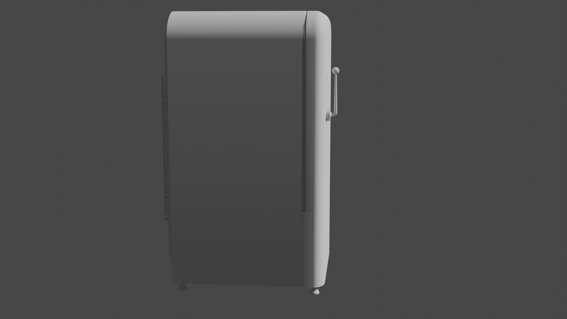 3d vintage fridge 3D model animated | CGTrader