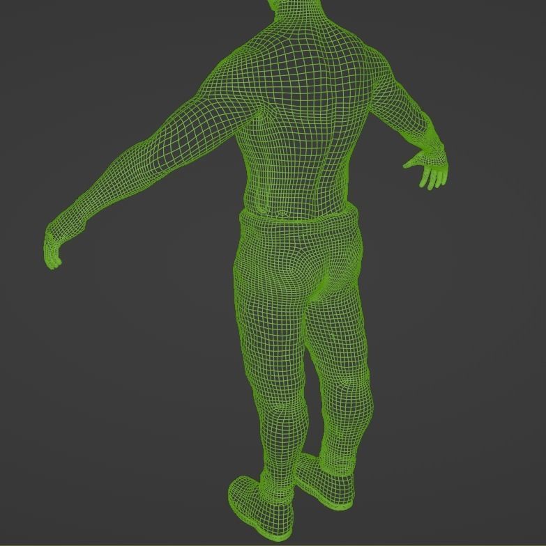 Basic Male Character 3D model | CGTrader