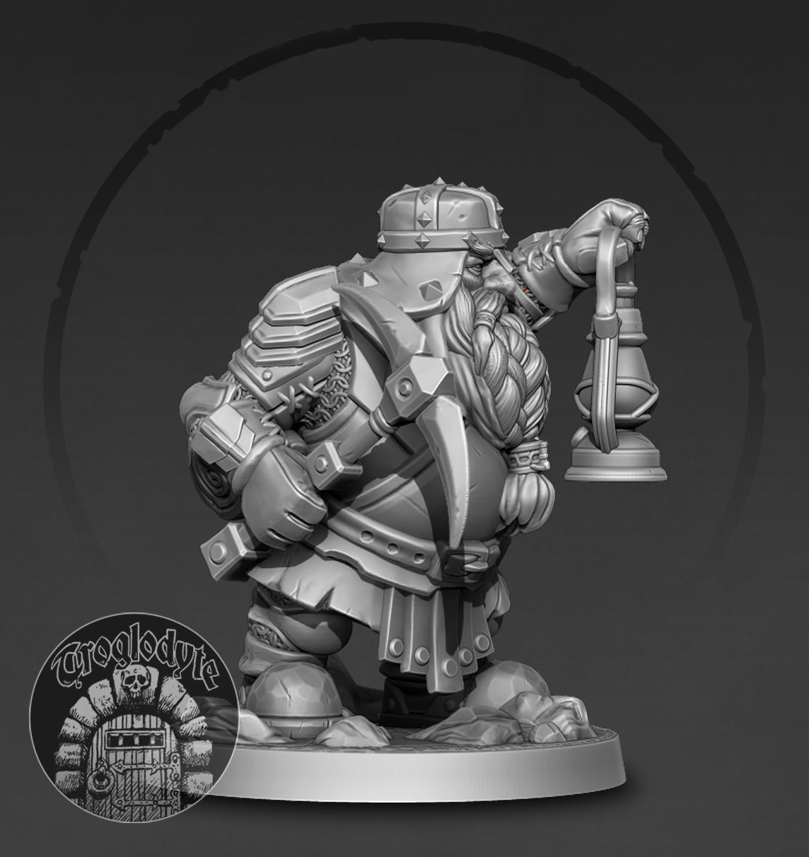 Dwarf miner 3D model 3D printable | CGTrader