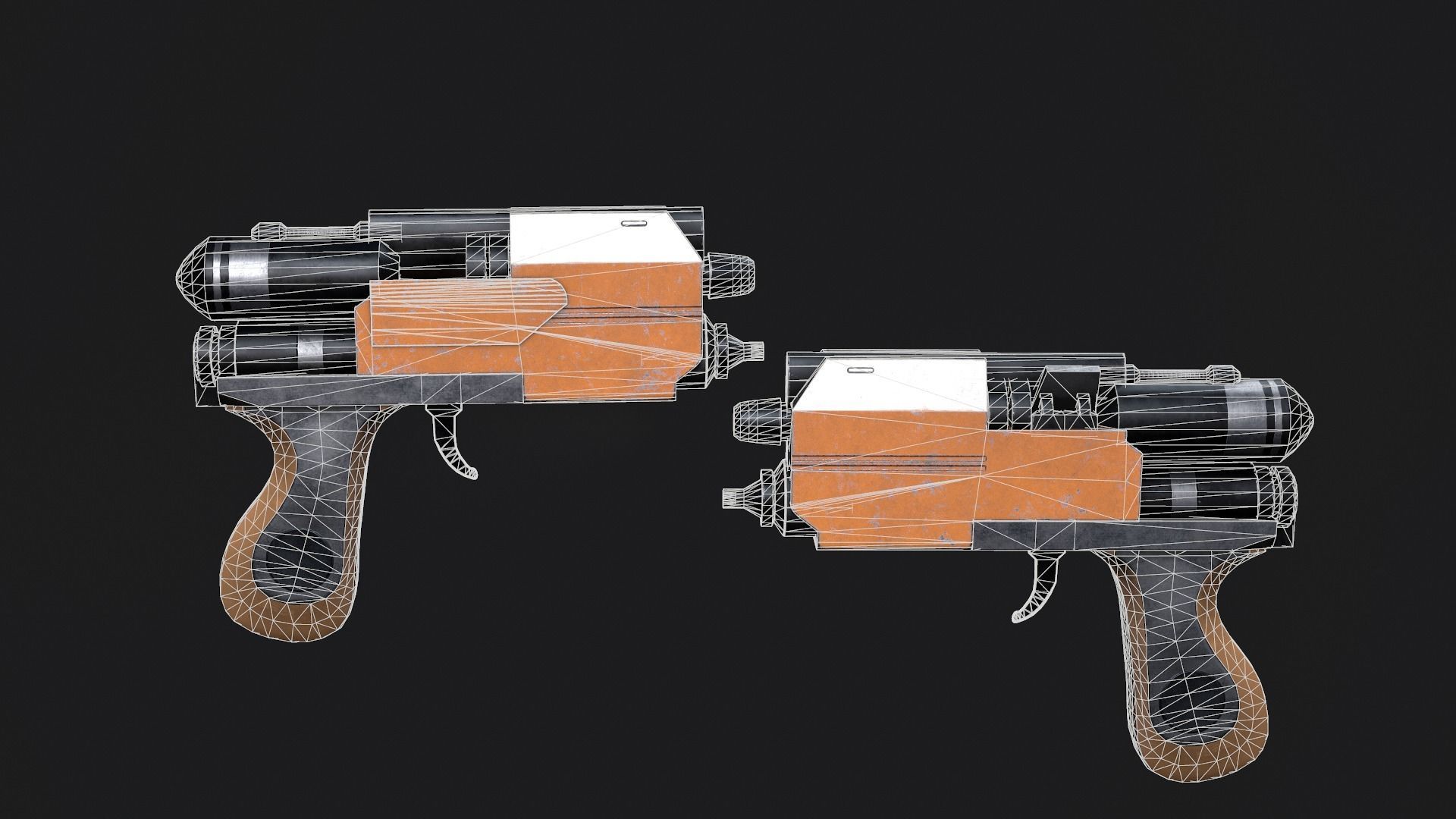 Blurrg-1120 Blaster Pistol free VR / AR / low-poly 3D model | CGTrader