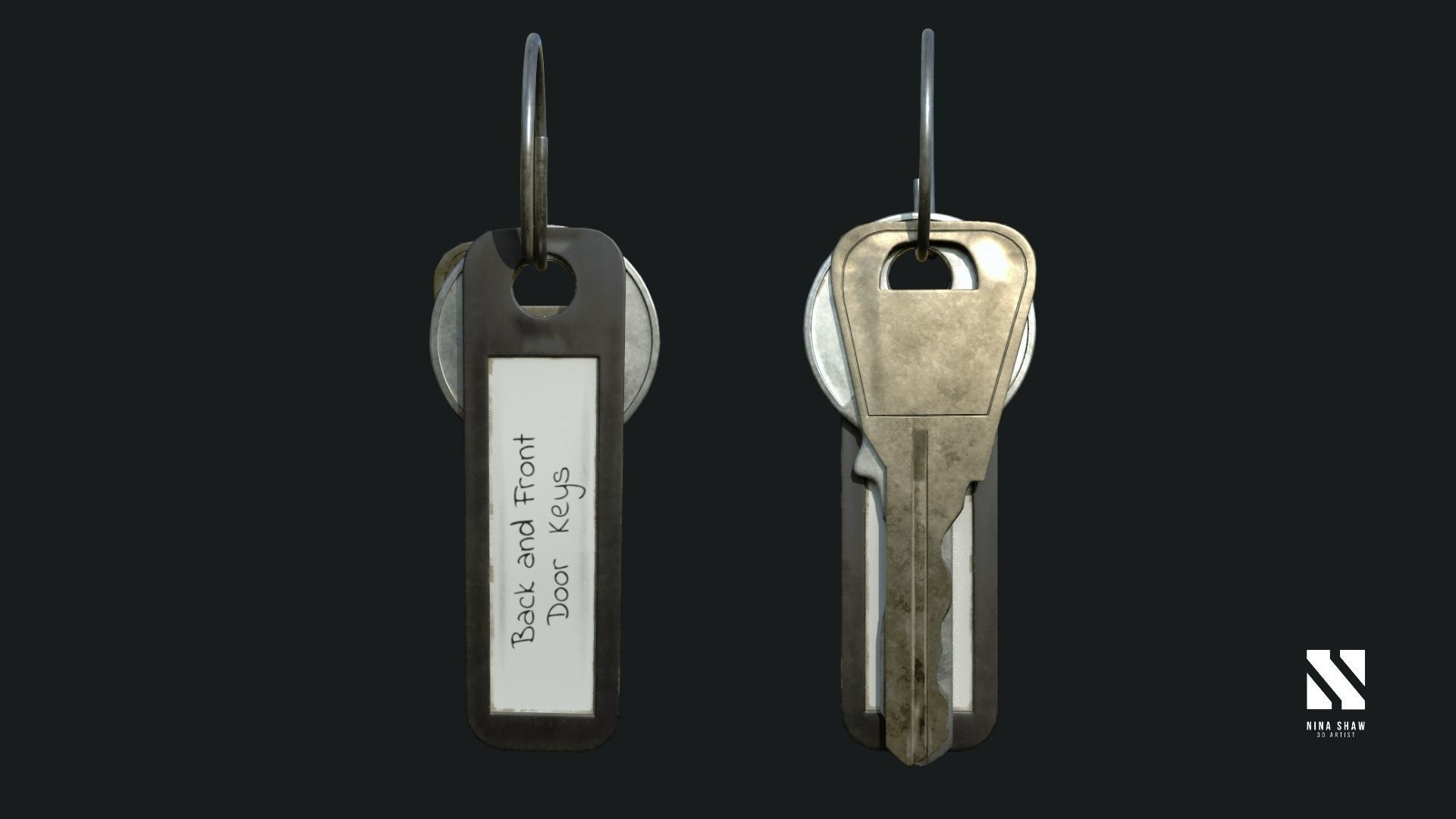 3D model Old Keys - Tutorial Included VR / AR / low-poly | CGTrader