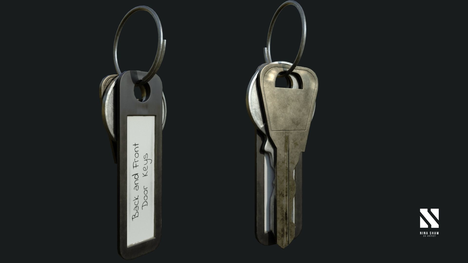 3D model Old Keys - Tutorial Included VR / AR / low-poly | CGTrader