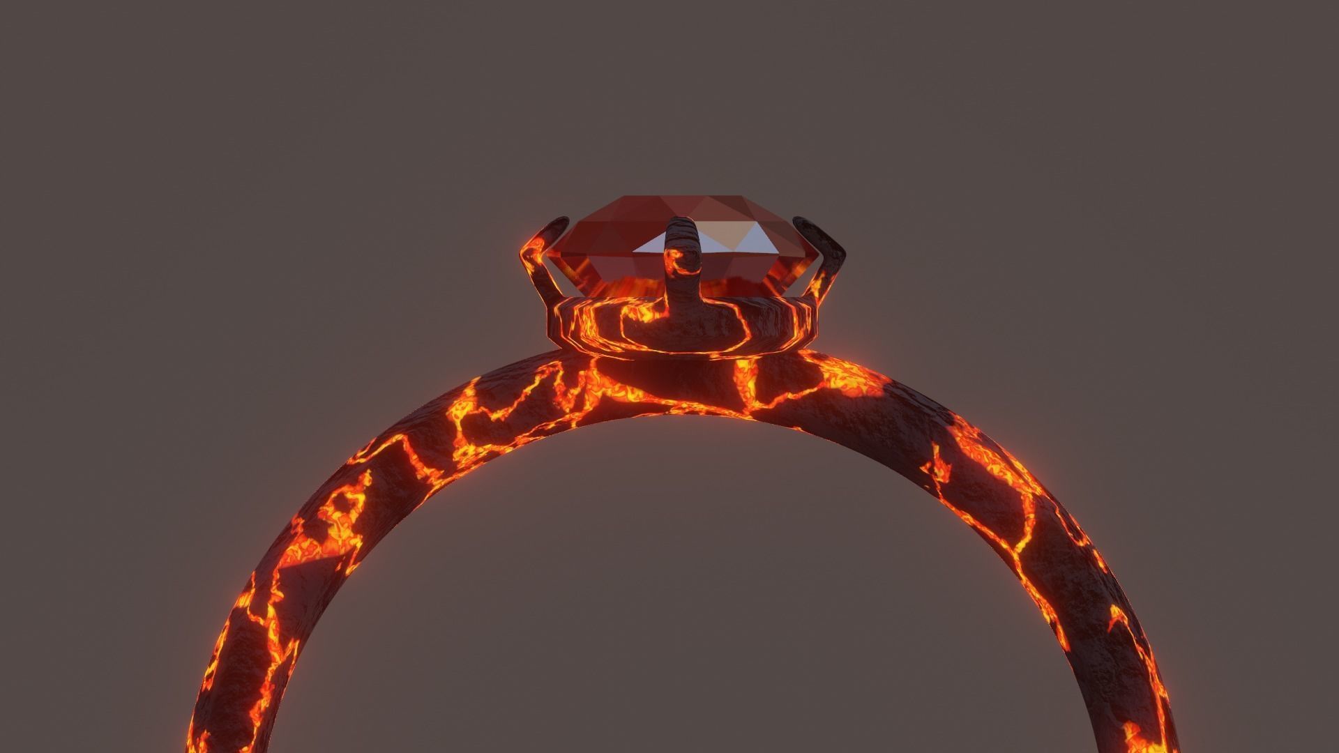 3D model Fire Ruby Ring VR / AR / low-poly | CGTrader