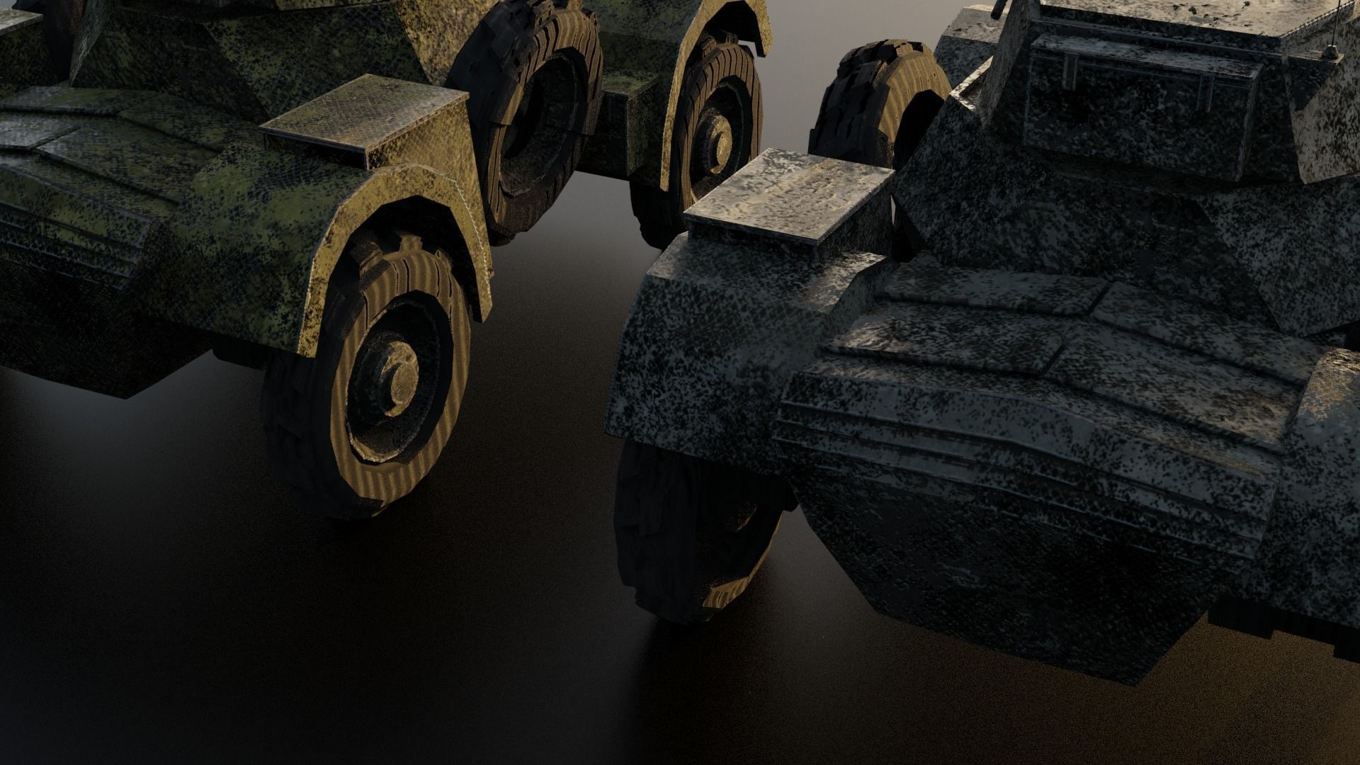 3D model Daimler WW2 Armored Car Game Ready VR / AR / low-poly | CGTrader