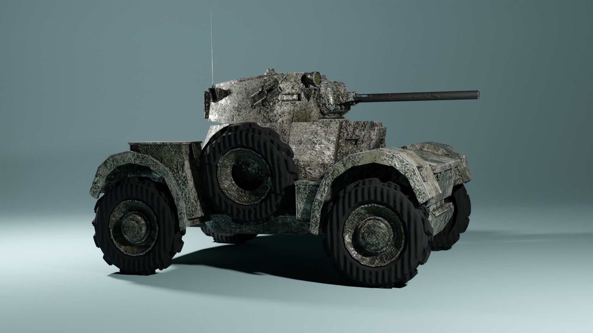 3D model Daimler WW2 Armored Car Game Ready VR / AR / low-poly | CGTrader