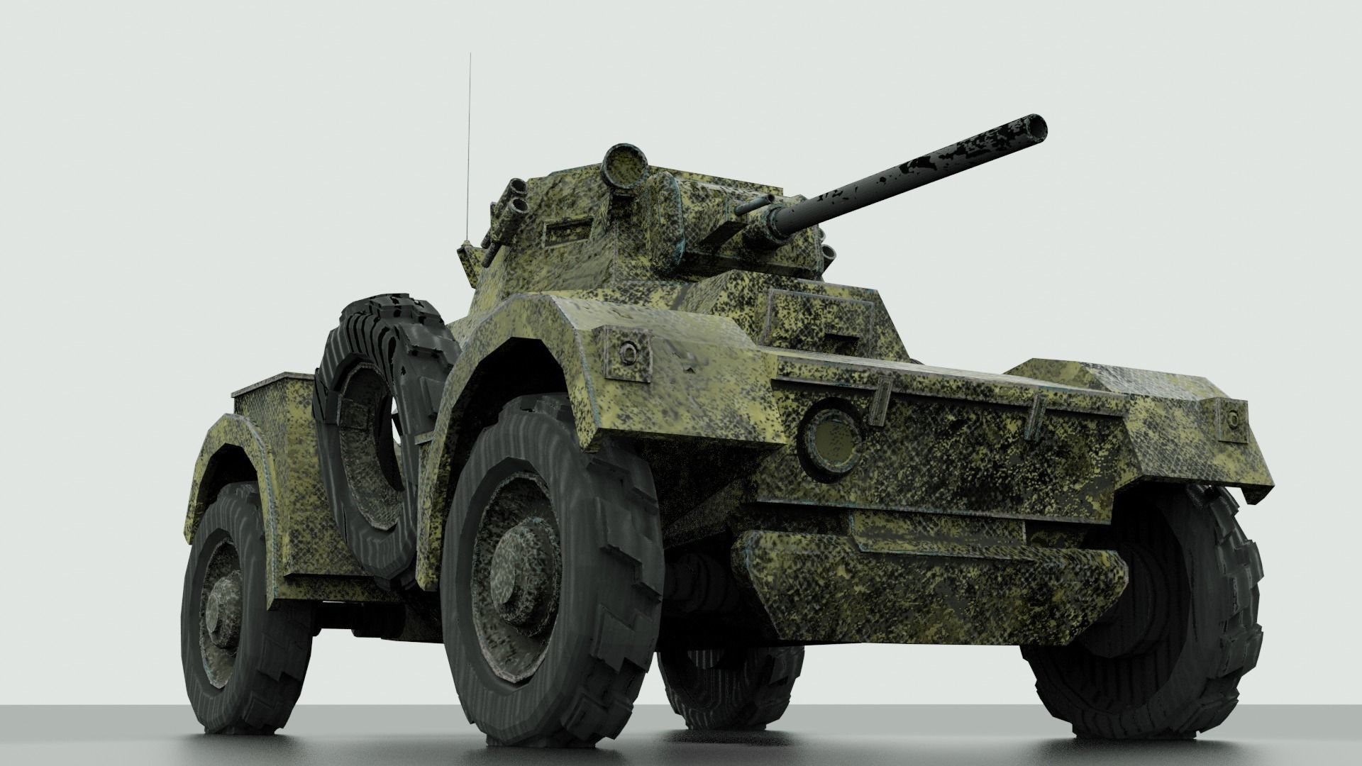3D model Daimler WW2 Armored Car Game Ready VR / AR / low-poly | CGTrader