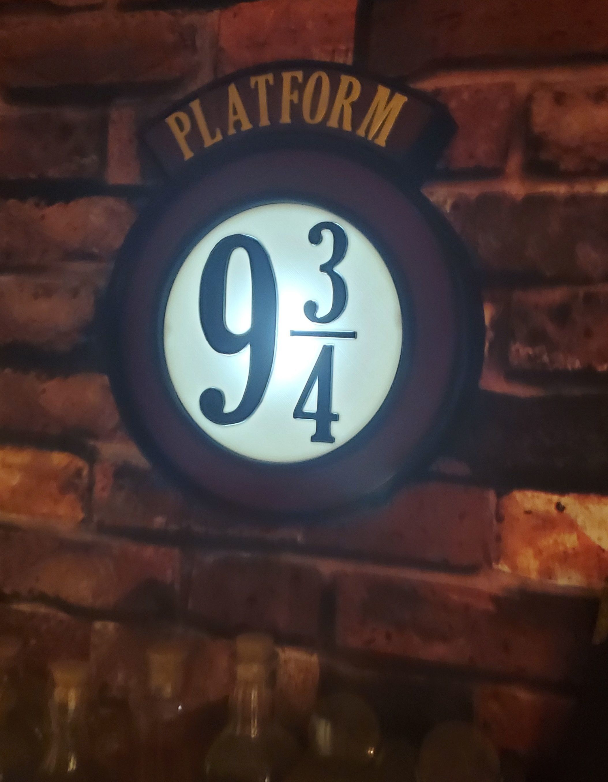 Harry Potter Hogwarts Express Platform Sign 3D model 3D printable ...