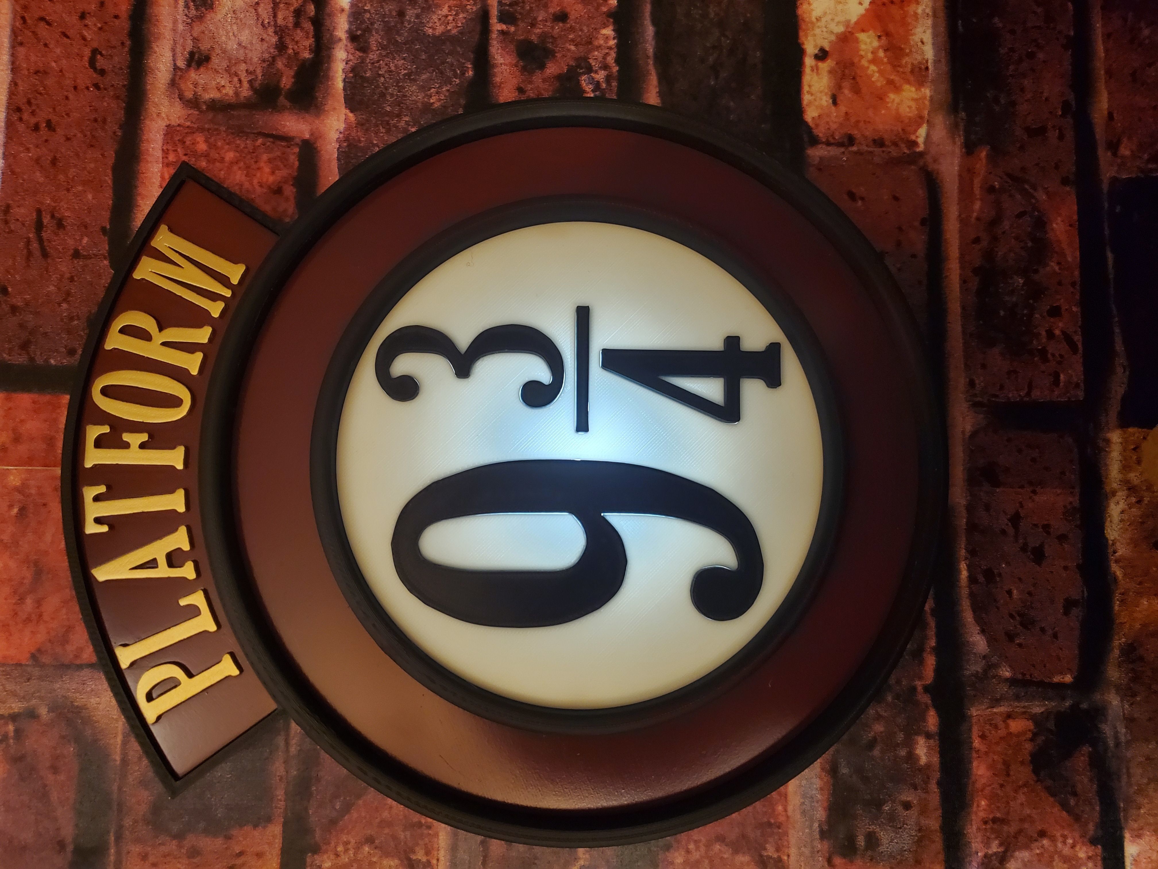 Harry Potter Hogwarts Express Platform Sign 3D model 3D printable ...