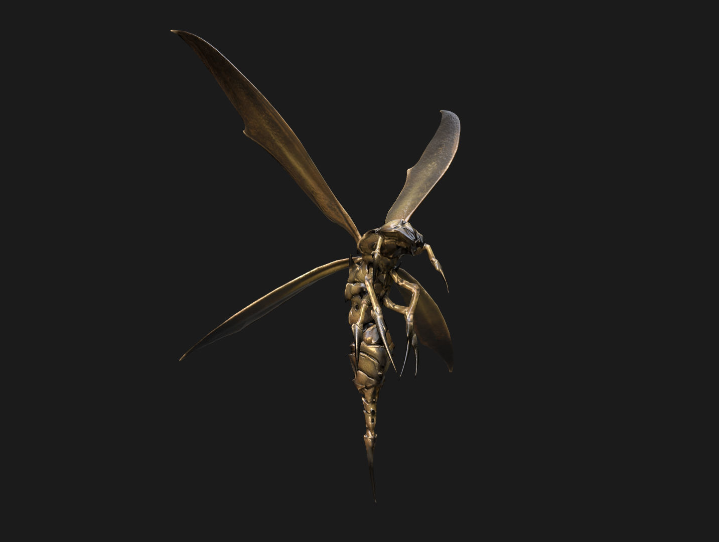 3D model Angry Wasp VR / AR / low-poly rigged animated | CGTrader