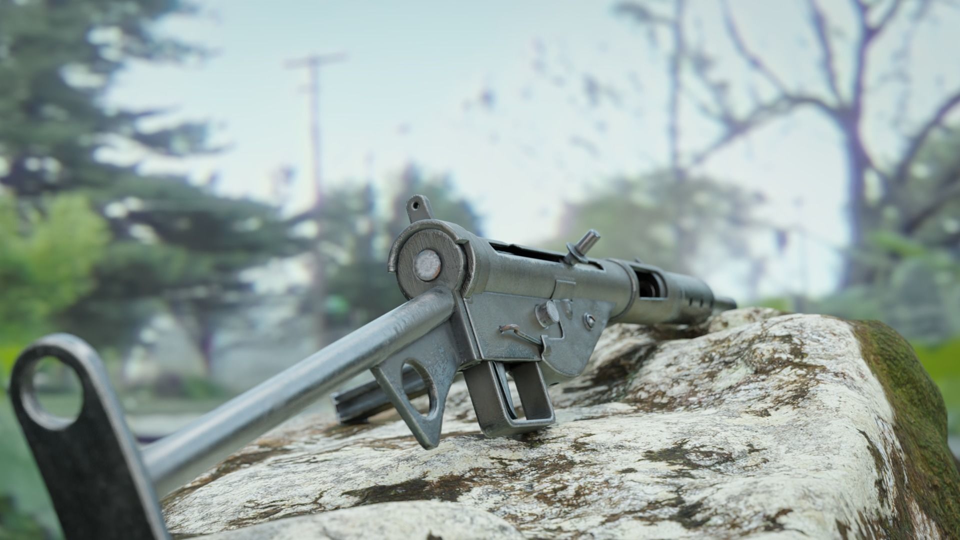 3D model Game ready model Sten Mk II VR / AR / low-poly | CGTrader