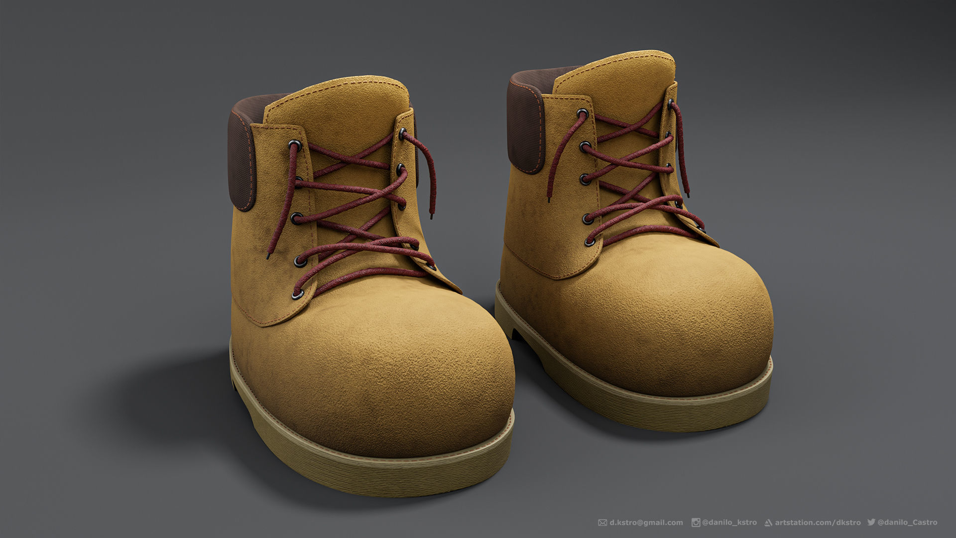 Stylized Boot - 3D model - 4k Textures 3D model | CGTrader
