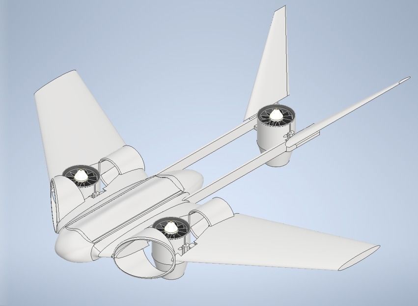 Vtol Drone 3D model 3D printable | CGTrader