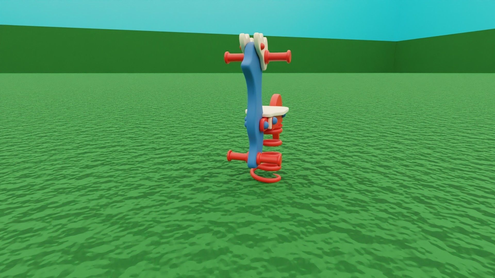 Outdoor Playground - Rocking Chicken 3D model | CGTrader