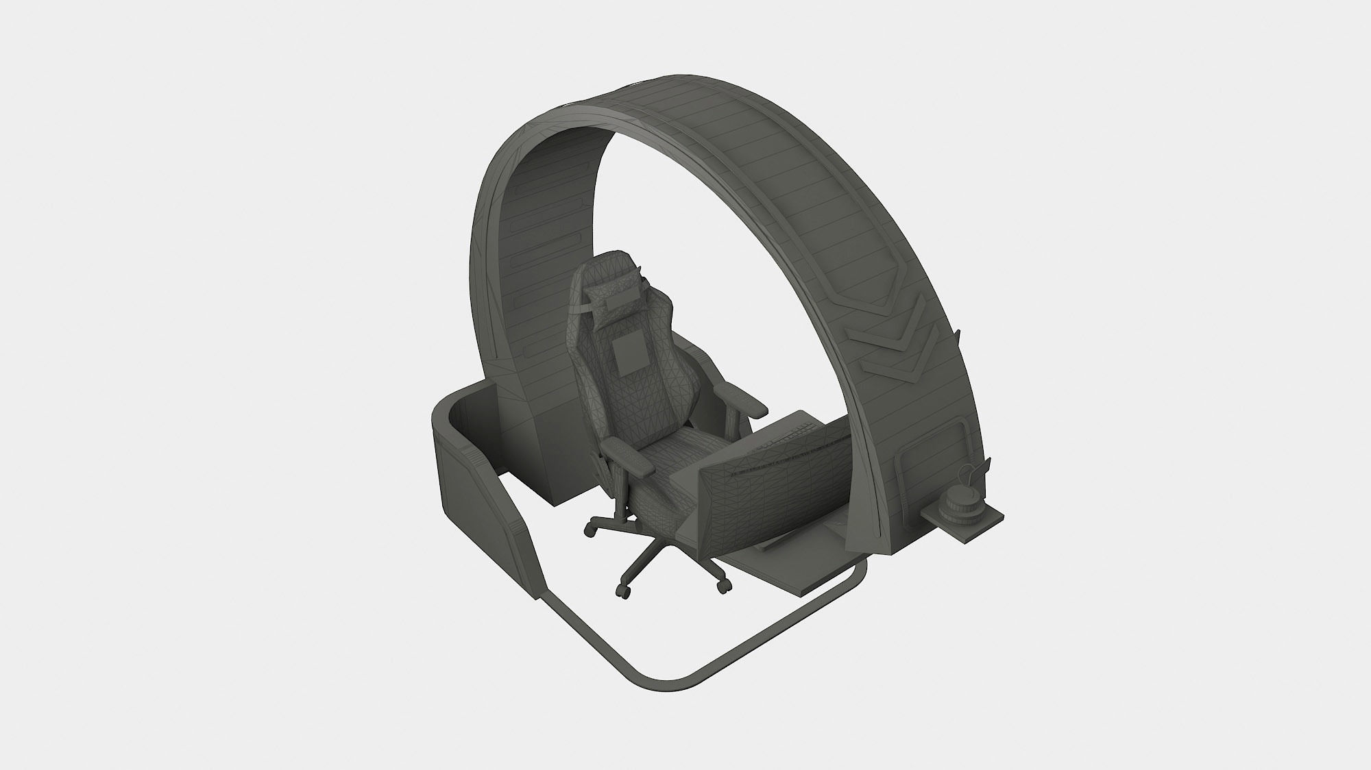 Mobile Gaming pod concept01 3D model | CGTrader