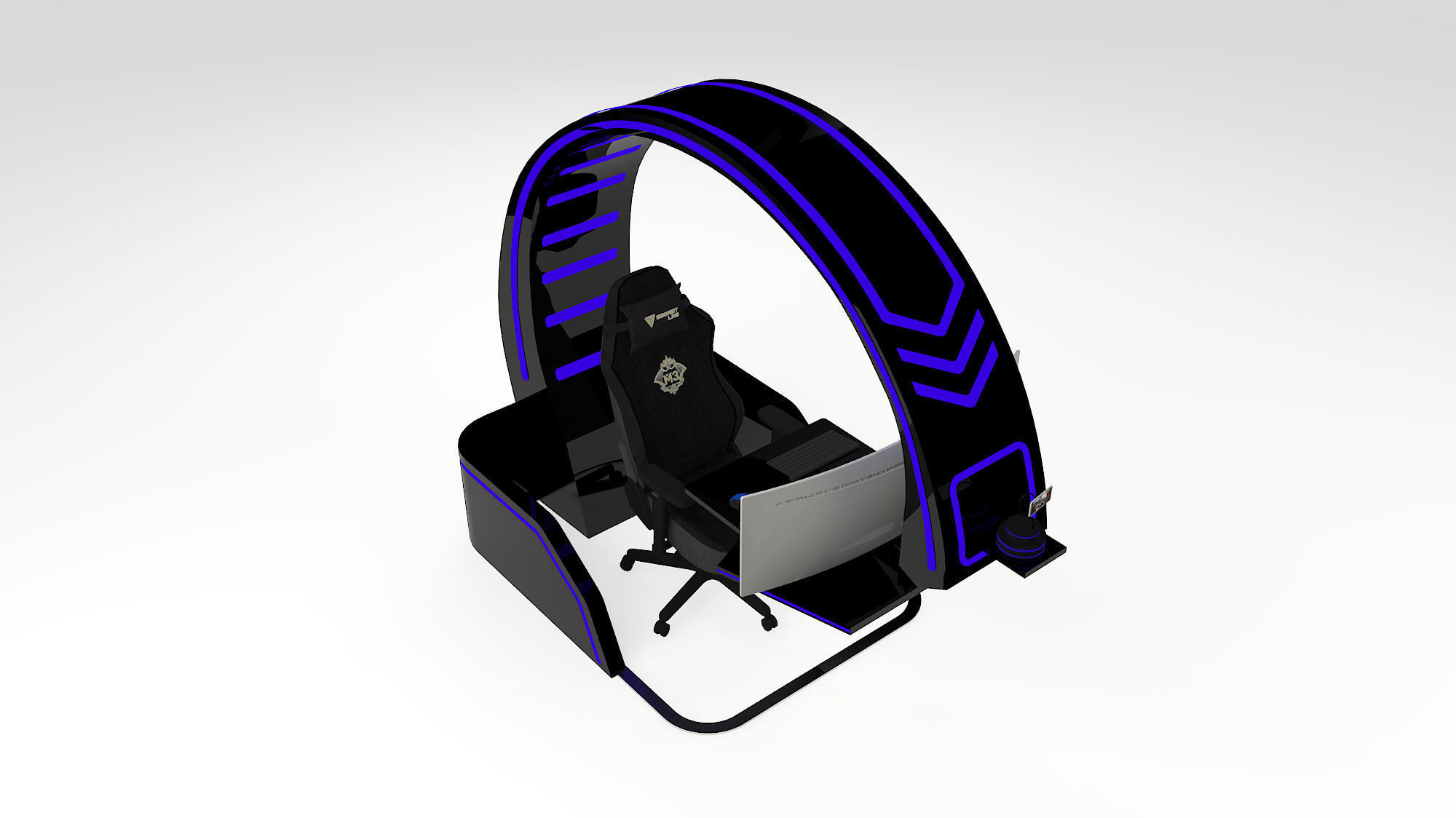 Mobile Gaming pod concept01 3D model | CGTrader