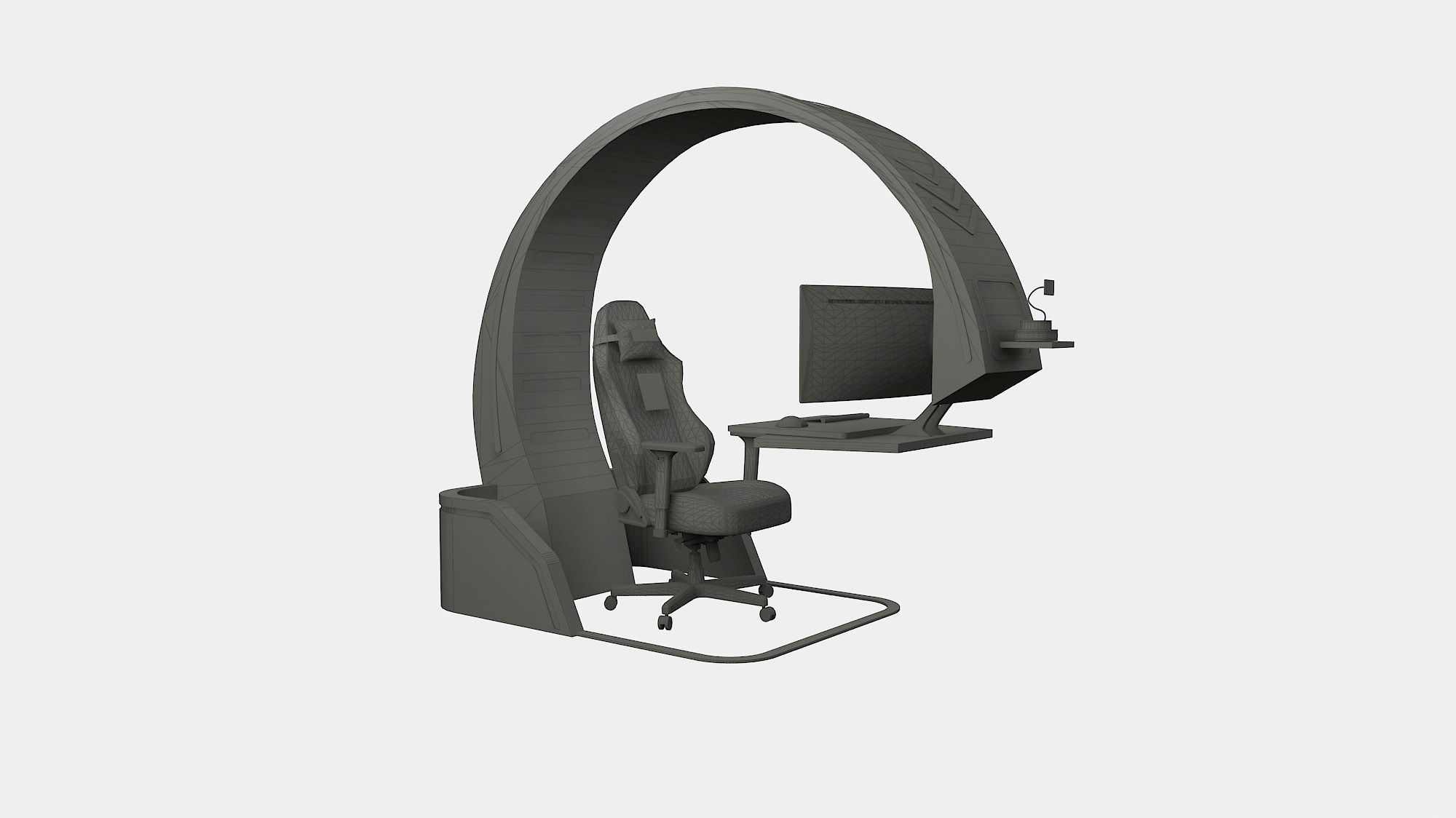 Mobile Gaming pod concept01 3D model | CGTrader