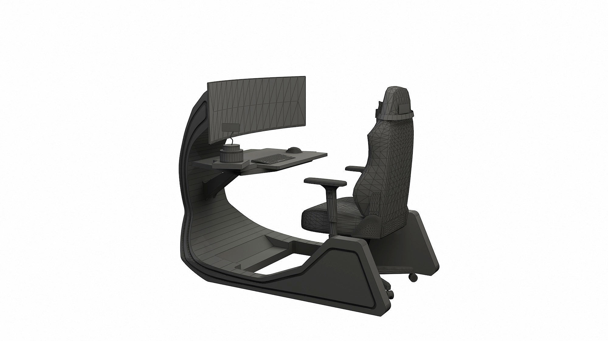 Mobile Gaming pod concept 2 3D model | CGTrader