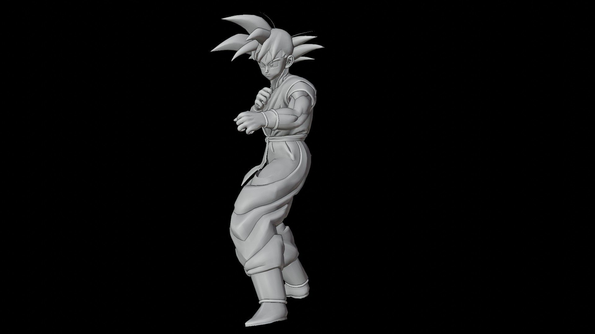 3D model Goku RIGGED Dragon Ball Z Character NEW UPDATED Legacy FREE VR ...