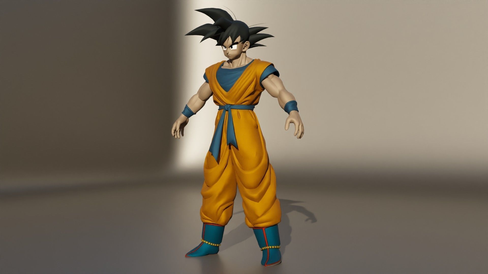 3D model Goku RIGGED Dragon Ball Z Character NEW UPDATED Legacy FREE VR ...