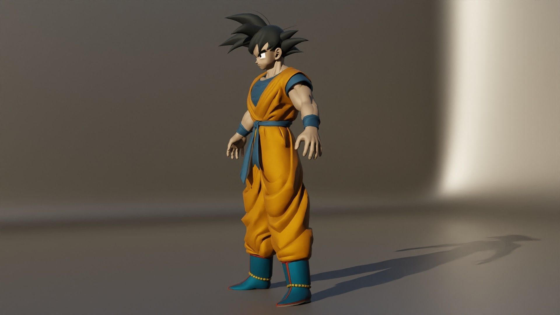 3D model Goku RIGGED Dragon Ball Z Character NEW UPDATED Legacy FREE VR ...
