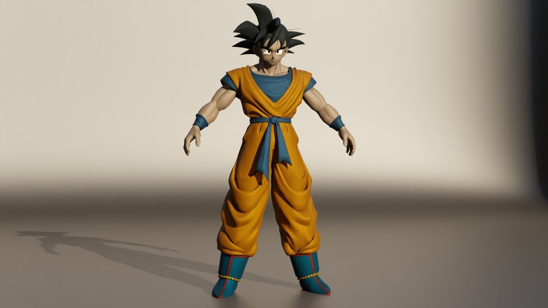 3D model Goku RIGGED Dragon Ball Z Character NEW UPDATED Legacy FREE VR ...
