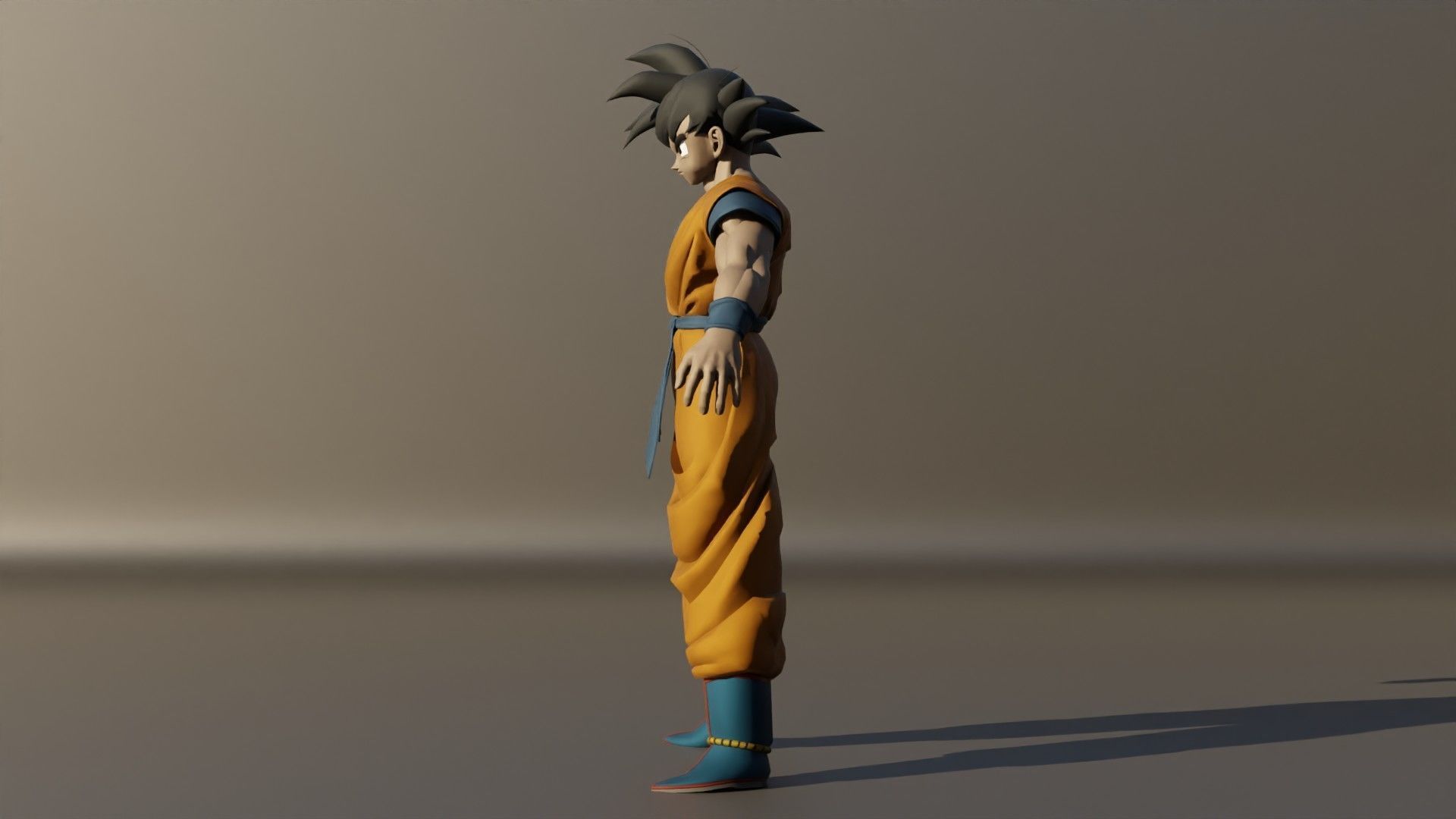 3D model Goku RIGGED Dragon Ball Z Character NEW UPDATED Legacy FREE VR ...