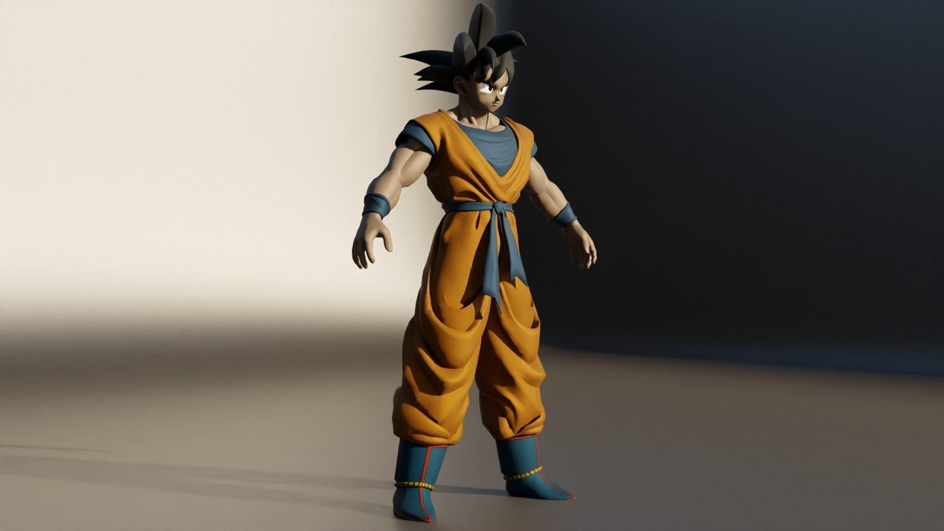 3D model Goku RIGGED Dragon Ball Z Character NEW UPDATED Legacy FREE VR ...
