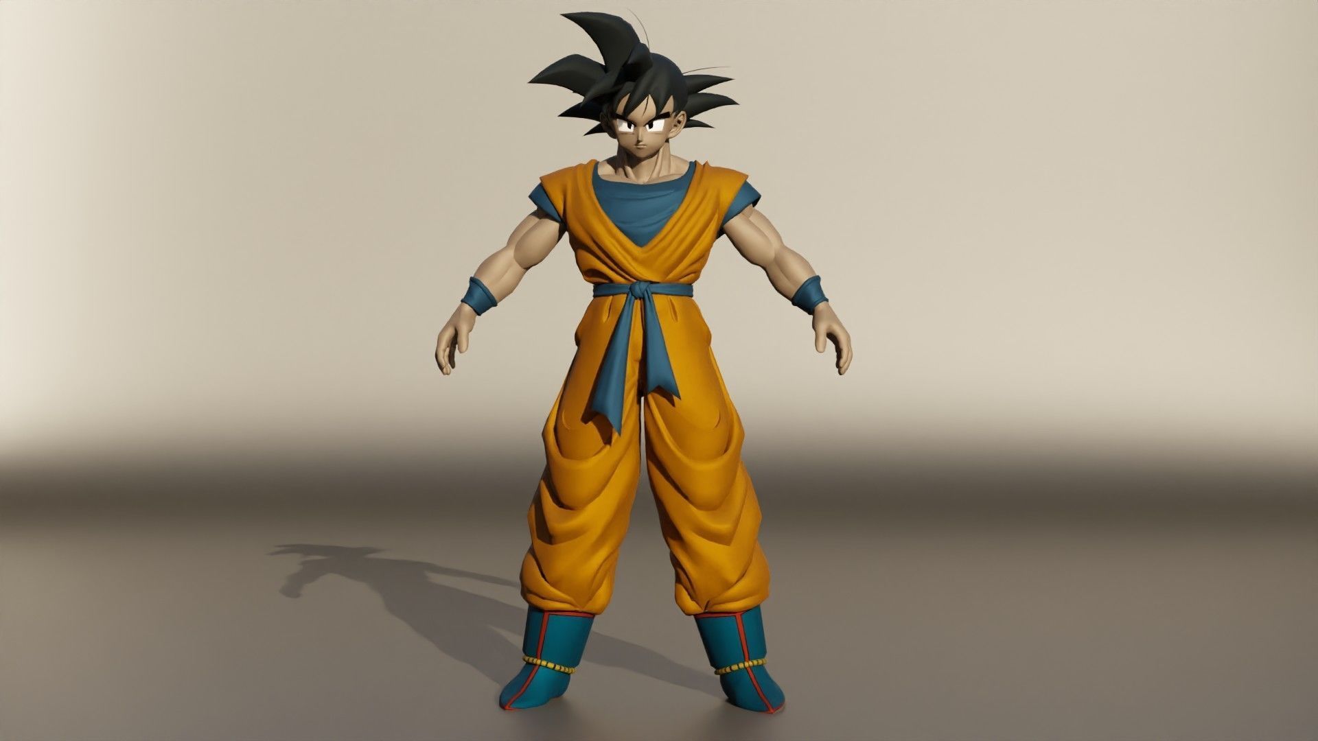 3D model Goku RIGGED Dragon Ball Z Character NEW UPDATED Legacy FREE VR ...