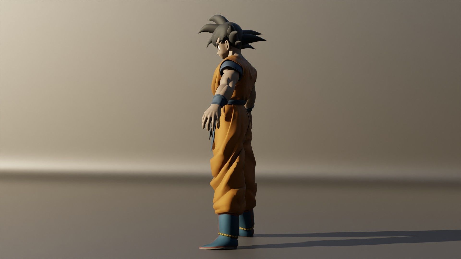 3D model Goku RIGGED Dragon Ball Z Character NEW UPDATED Legacy FREE VR ...