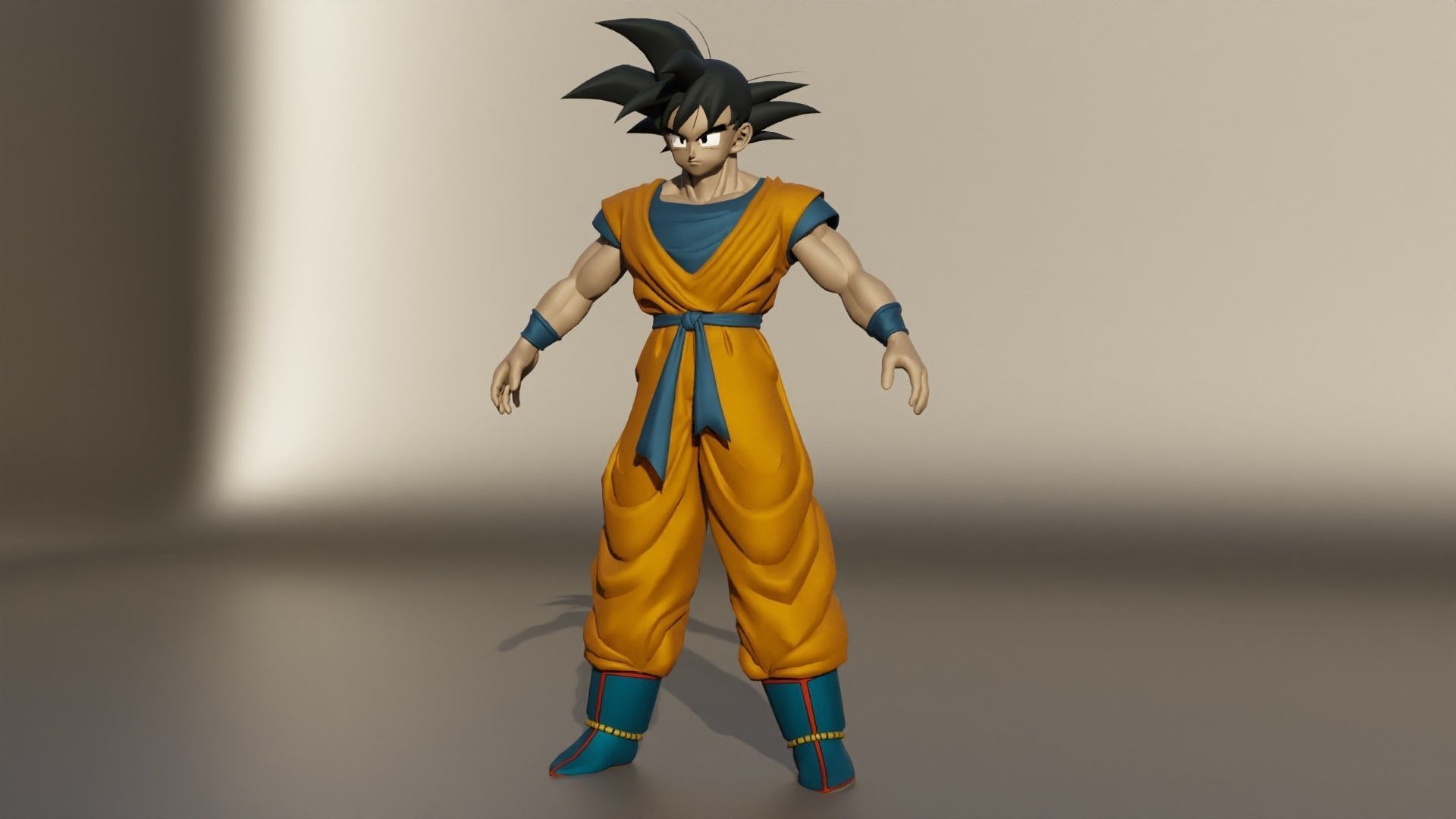 3D model Goku RIGGED Dragon Ball Z Character NEW UPDATED Legacy FREE VR ...