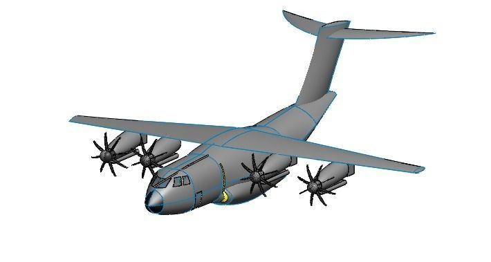 Airbus A400M Atlas airplane 3D model | CGTrader