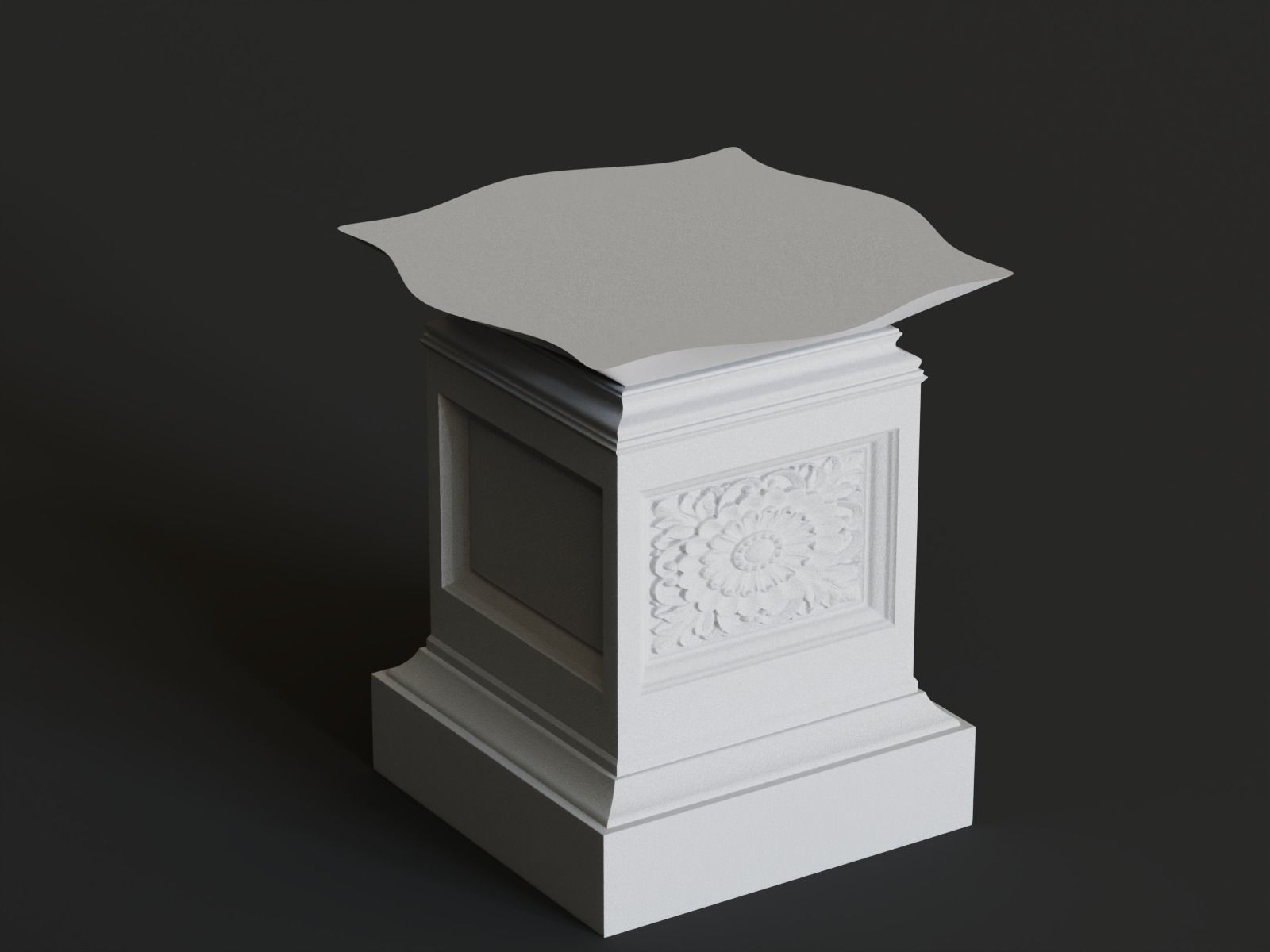 pedestal 02 3D model 3D printable | CGTrader