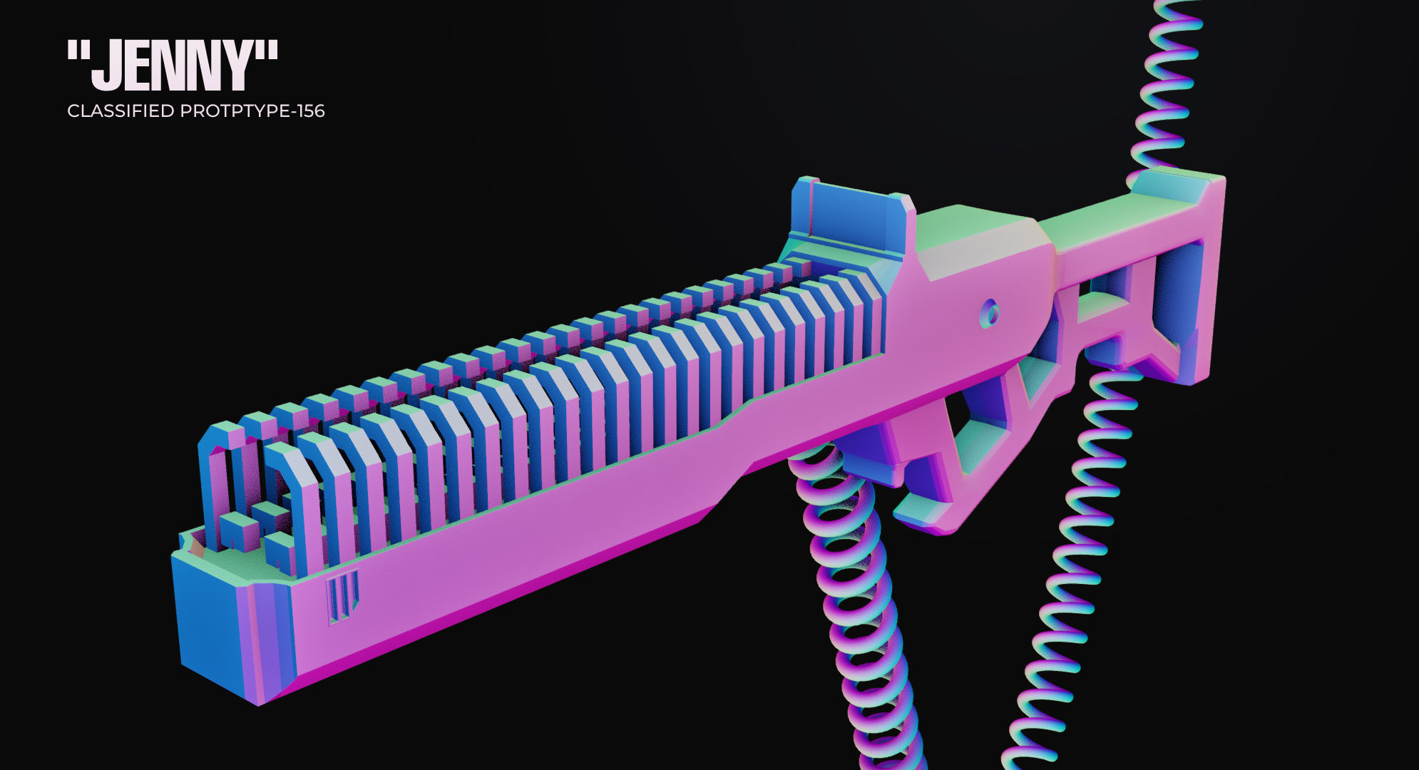 SCI-FI Launcher gun 3D model | CGTrader