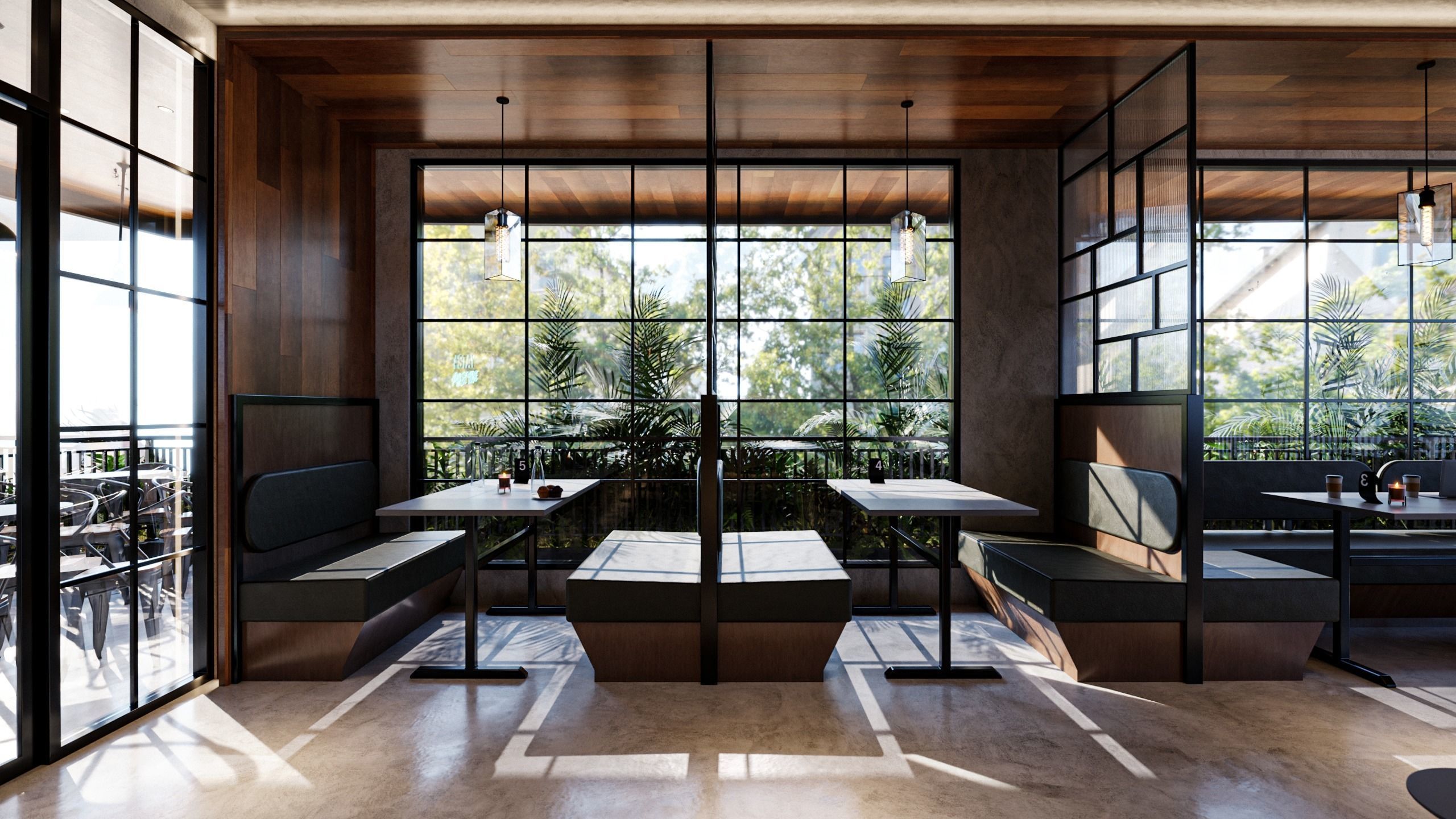 3D model Coffee Shop 3D Industrial Style Blender - Fbx - Obj VR / AR ...