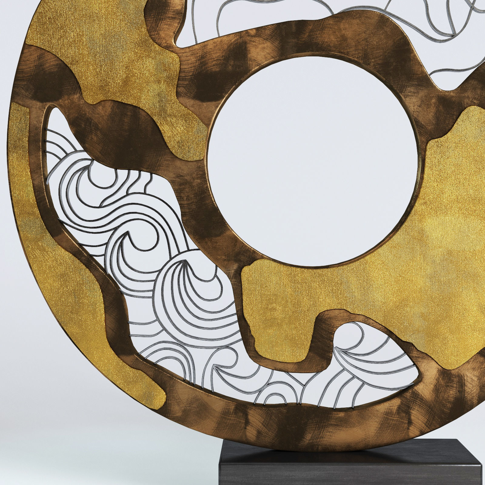 Metal interior sculpture 3D model | CGTrader