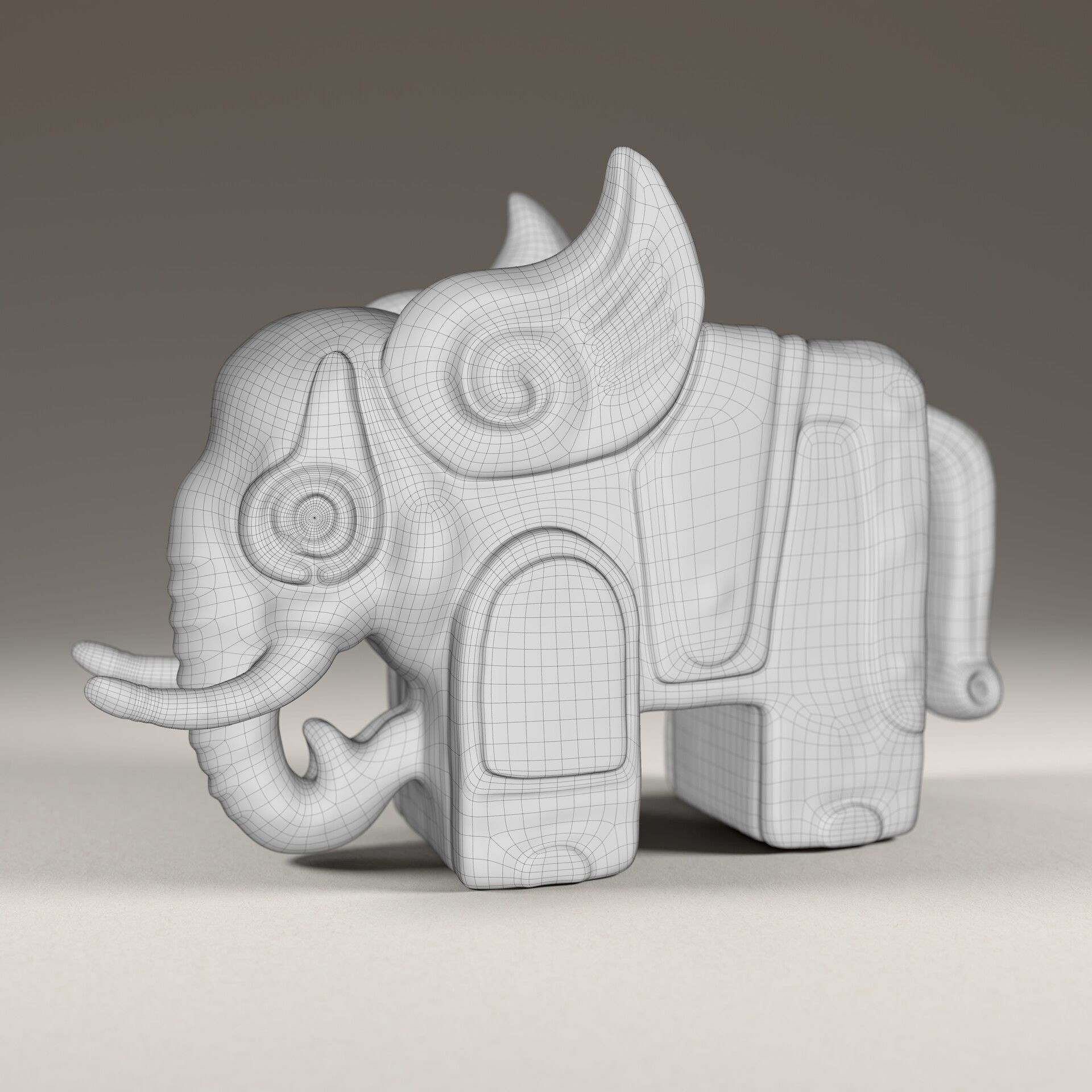 Elephant Totem 3D model | CGTrader
