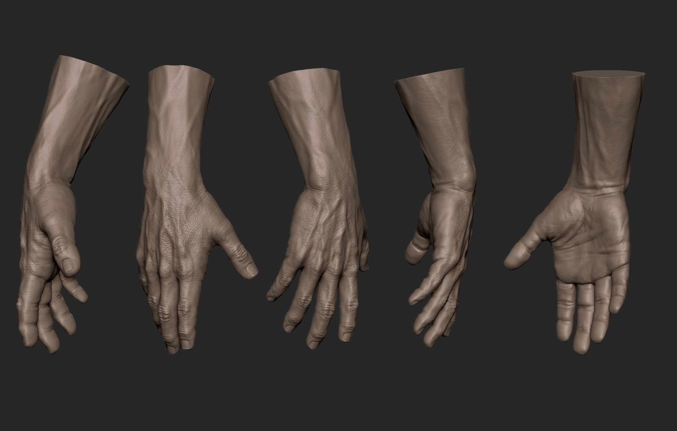 Realistic Male Hand Sculpt 1 3D model | CGTrader